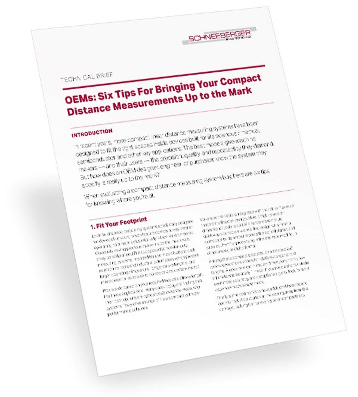 Technical Brief - OEMs: Six Tips For Bringing Your Compact Distance ...
