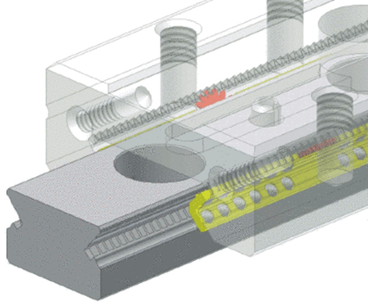 Micro frictionless table with ball cages type MINISLIDE MSQ